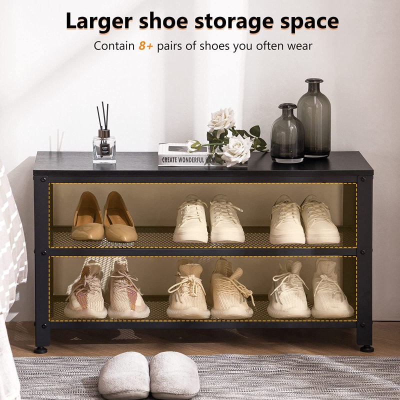 35 inch shoe rack store